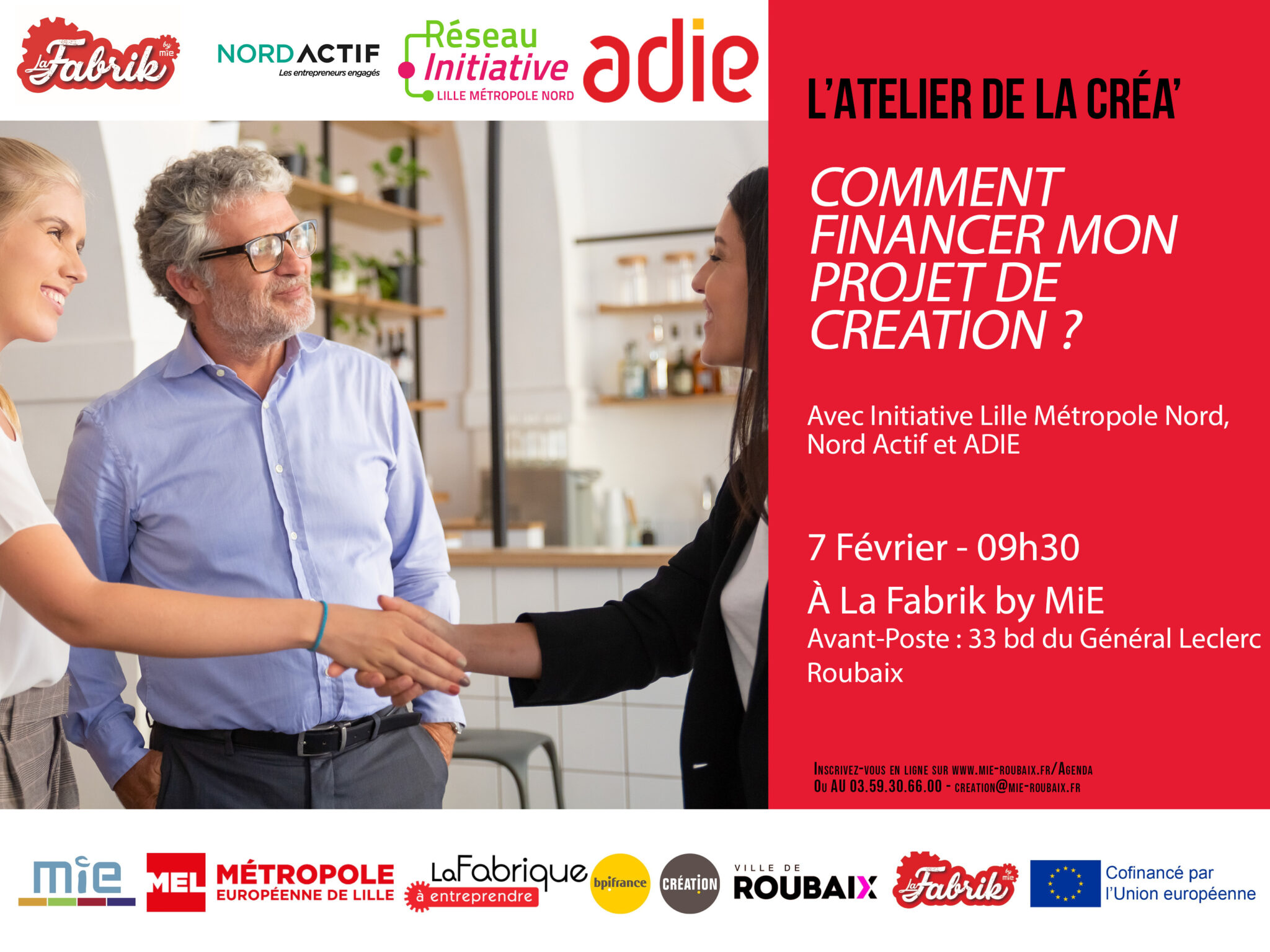 Atelier de la Créa' : financer mon projet création